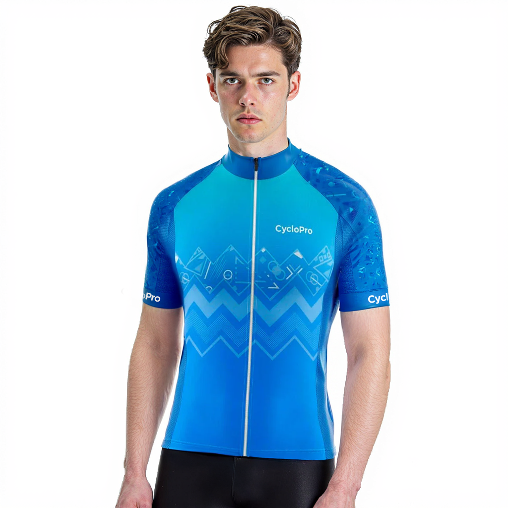 MAILLOT DE CYCLISME BLEU - WAVE+ | CycloPro