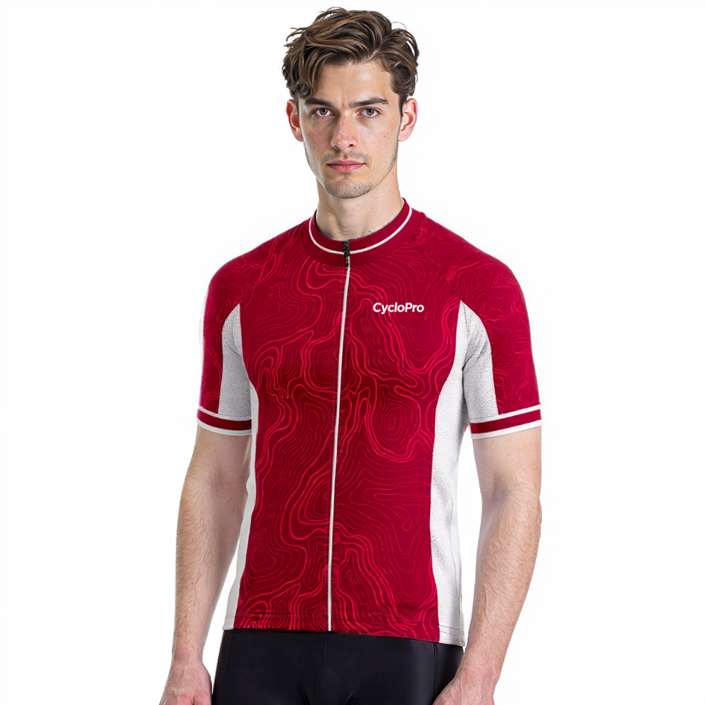 Maillot Cycliste Route Rouge - Fluidity+ | CycloPro