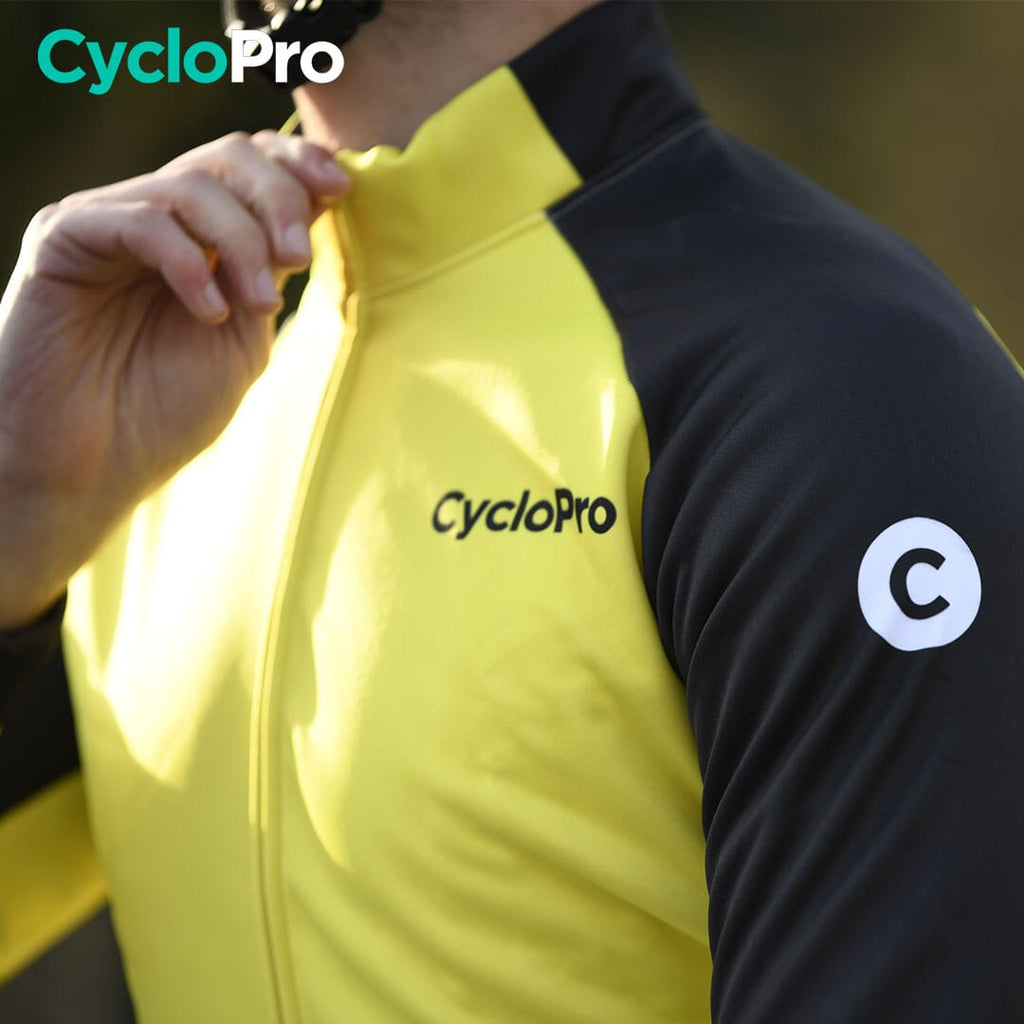 Veste Thermique Cyclisme Jaune - Thermika - CycloPro