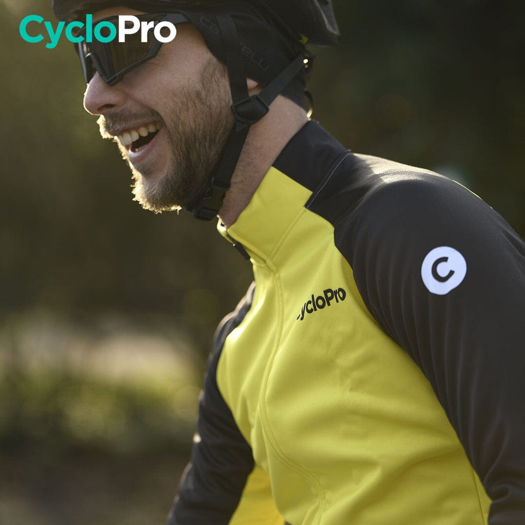 Veste Thermique Cyclisme Jaune - Thermika - CycloPro